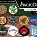 Bat Knob Decals - Baseball Bat Number Stickers - Softball bat Numbers