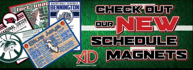 TEAM SCHEDULE MAGNETS - Award Decals, Inc.